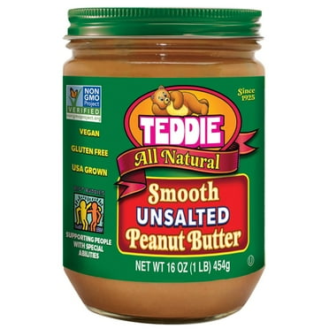 Teddie All Natural Smooth Peanut Butter, 26 oz - Walmart.com