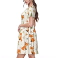 Cute Fox Woodland Dresses Short Sleeve Nightdresses for Women - Walmart.com