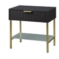 TMS Burke Single Drawer End Table, Black - Walmart.com