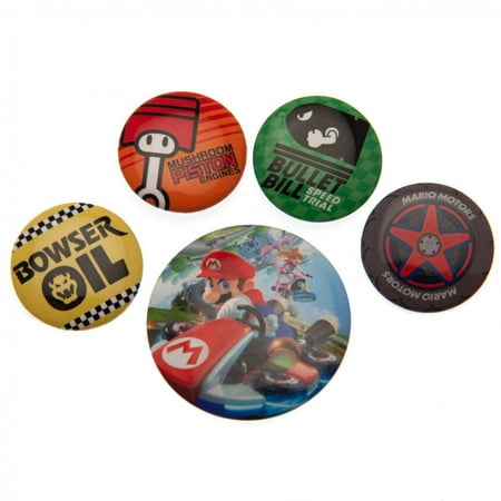 Mario Kart 8 Button Badge Set (Pack Of 5) | Walmart Canada