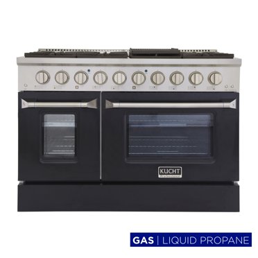Kucht Professional 48" Stainless Steel Natural Gas Range in Silver ...