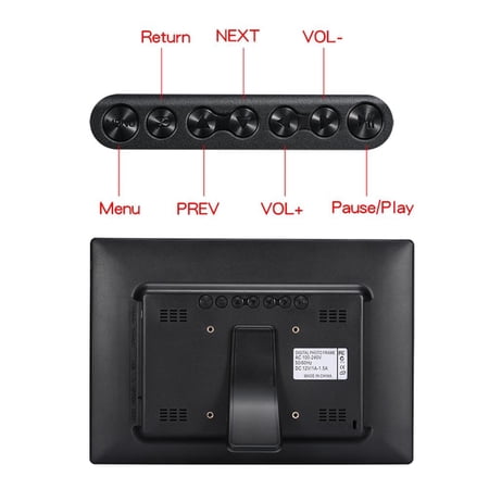 12 Inch Digital Photo Frame US Standard Electronic Smart Picture Video ...