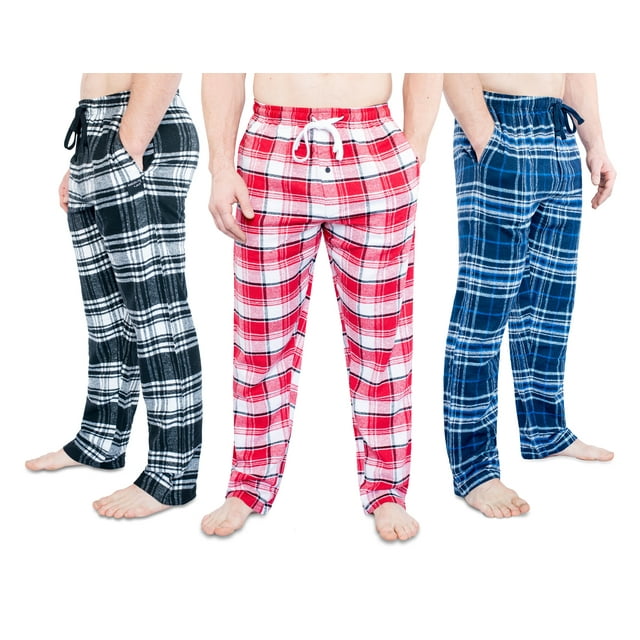 Men Ultra Soft Flannel Plaid Pajama Lounge | Brooklyn Jax Sleep Pants ...