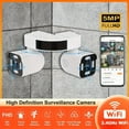 5MP Outdoor Smart WiFi Security Camera - Dual-Lens PTZ, 360° Panoramic ...