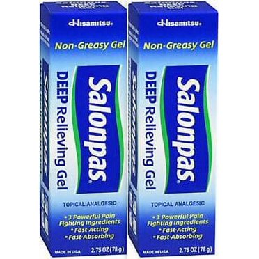 Salonpas Deep Pain Relieving Gel Topical Analgesic Fast Absorbing 2.75 ...