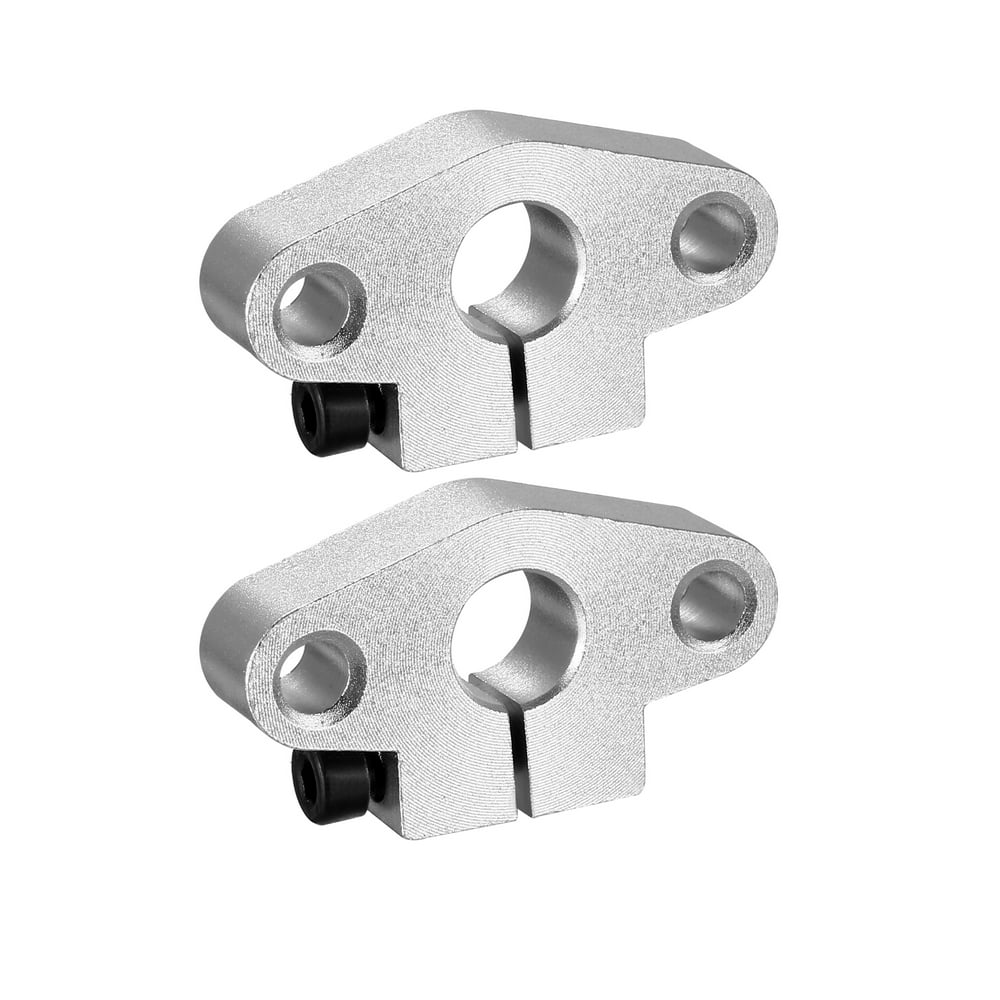 2PCS SHF10 Aluminum Linear Motion Rail Clamping Rod Rail Guide Support ...