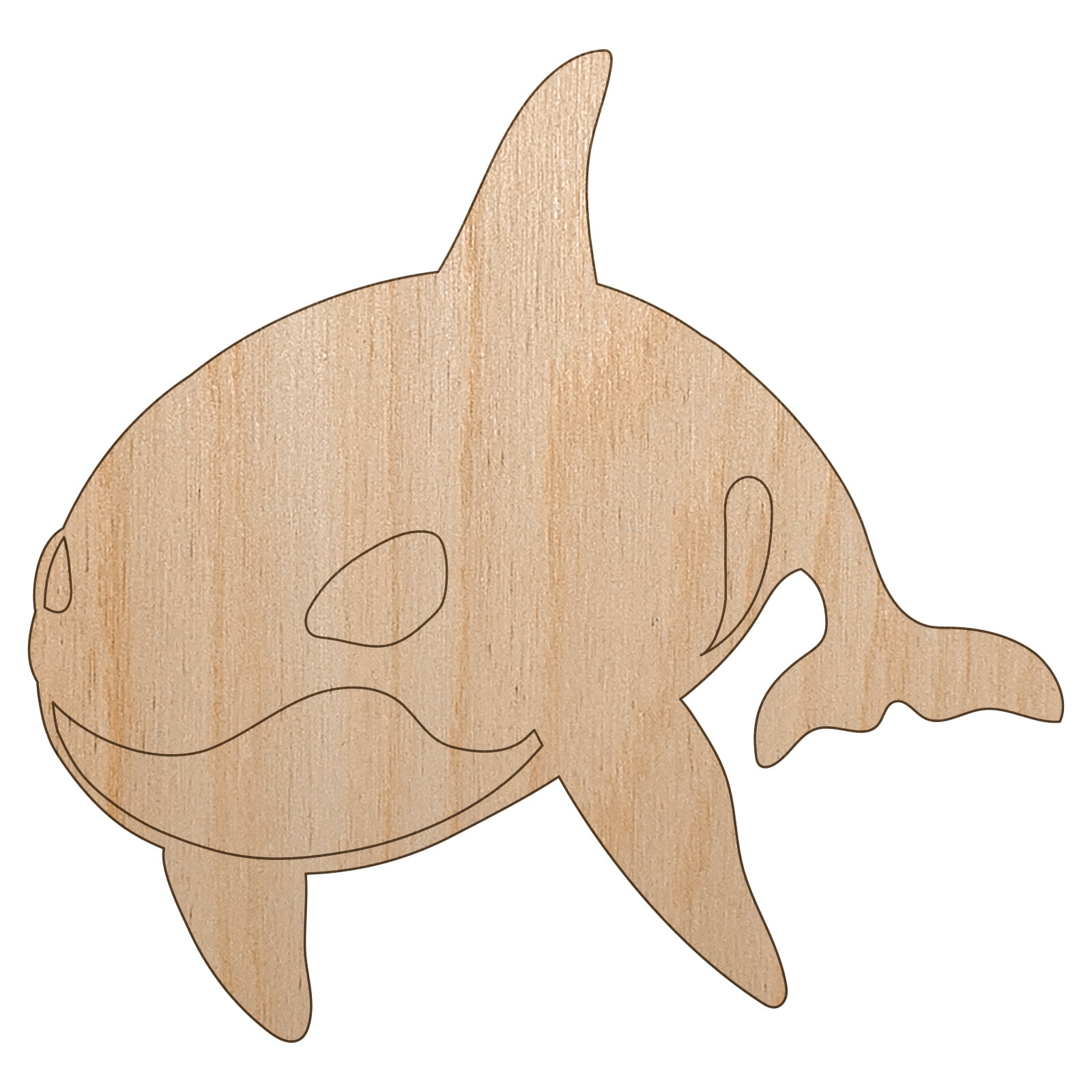 Orca Killer Whale Wood Shape Unfinished Piece Cutout Craft DIY Projects ...