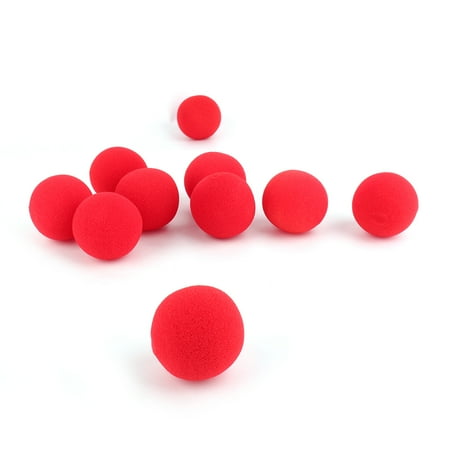 FAGINEY Red Sponge Ball 10 Pieces Classic Comedy Trick Accessories Soft ...