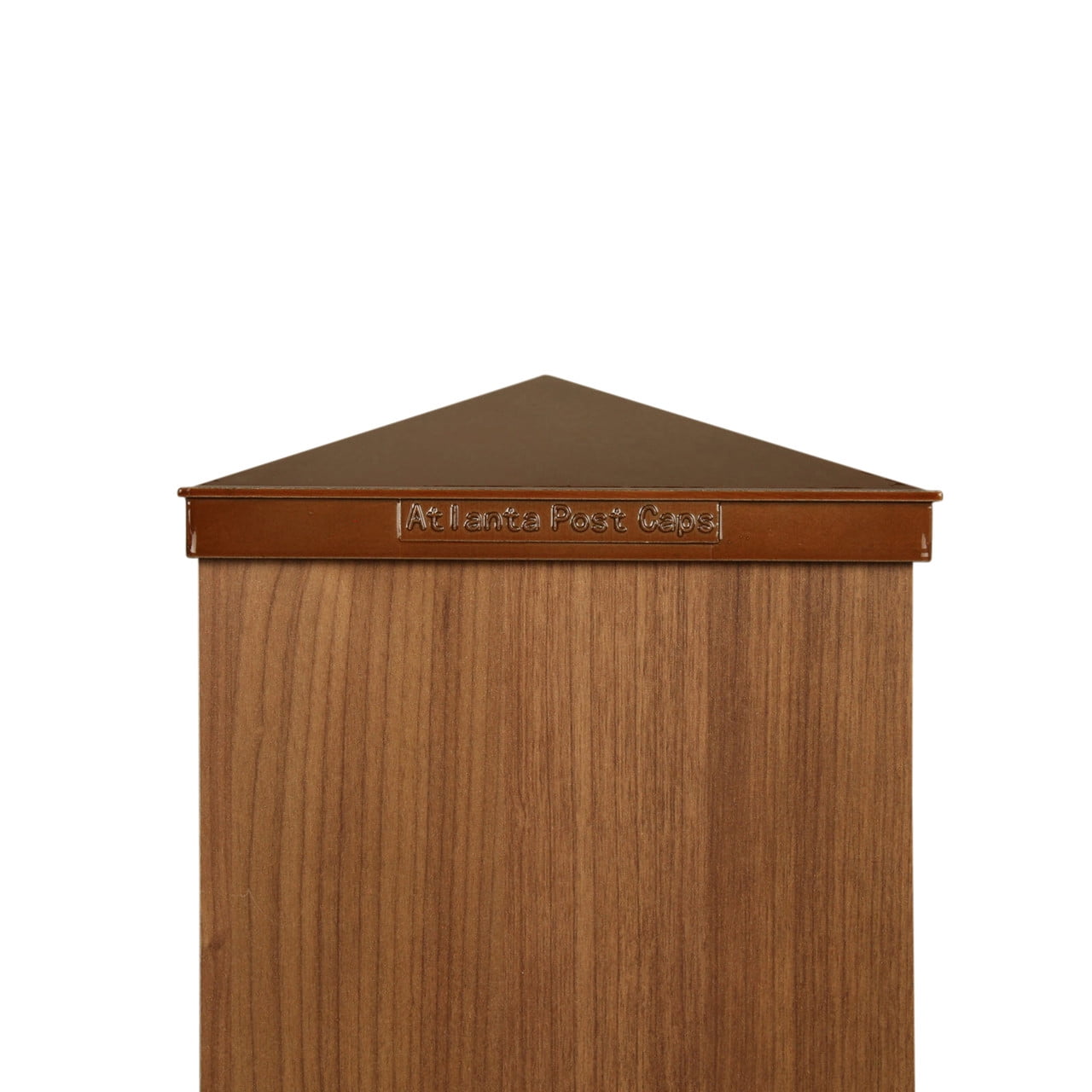 8x8 Copper Post Cap (8.0") Copper Coated Aluminum Pyramid Style Metal ...