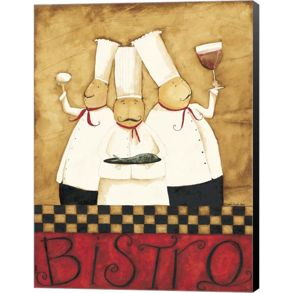 Great Art Now Happy Chefs by Dan Dipaolo, Canvas Wall Art, 12W x 16H ...