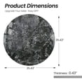 35.43" Round Forest Green Speckle Sintered Stone Table Top, Scratch ...