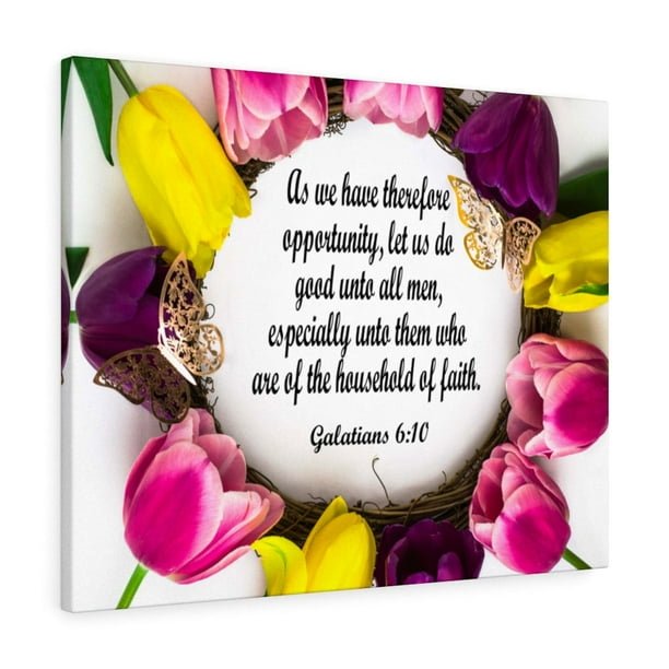 Scripture Walls Household of Faith Galatians 6:10 Bible Verse Canvas ...
