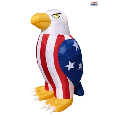 8' Air Blown Inflatable Patriotic American Bald Eagle - Walmart.com