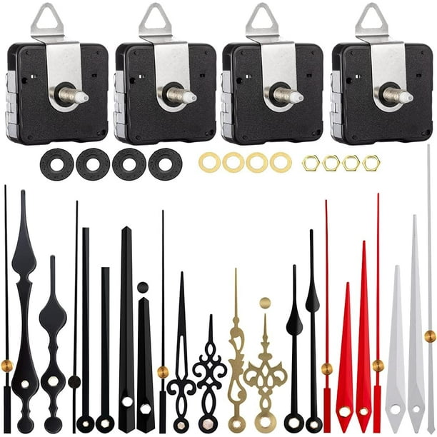 xianlin-4 Pieces Clock Mechanism Replacement Kit with 8 Pack Clock ...
