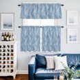 3 Piece Kitchen Curtains and Valances Set Coastal Botanical Cafe ...