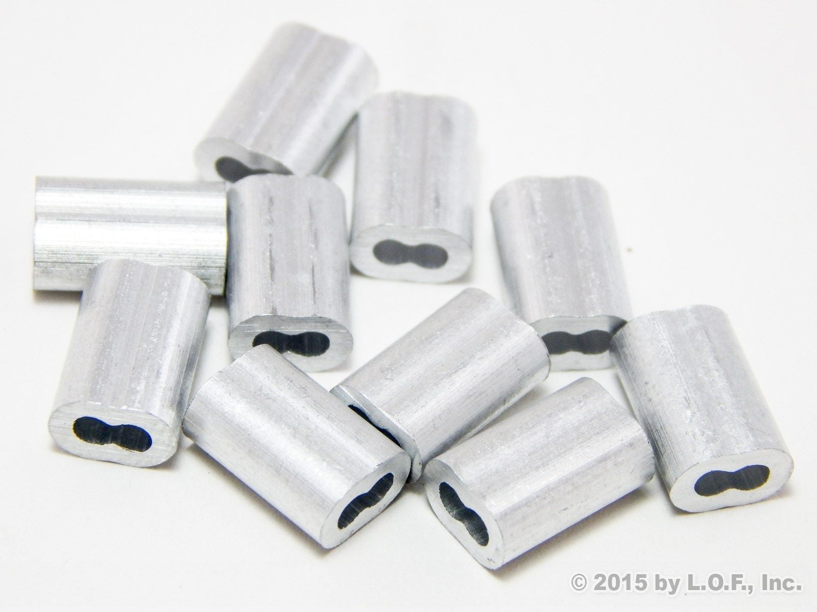 Red Hound Auto 1/16 Inches Aluminum Wire Rope and Cable Line End Double ...