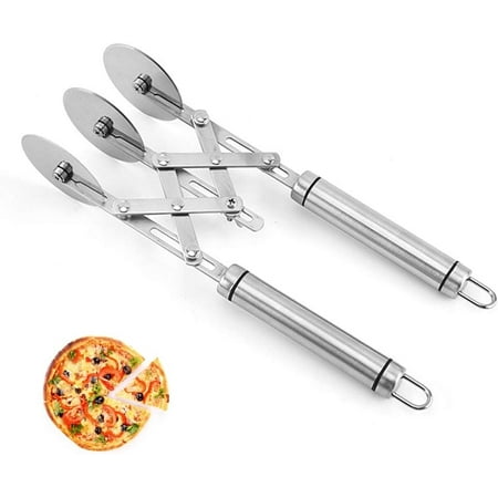 3 Wheels Stainless Steel Pizza Wheel, Dough Roller Divider, Multi Wheel ...