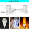 TWDRTDD Plug in Light Socket Adapter, 360° Rotation, E26 E27, ABS Material, 3.5x1.7x2.2 inch ...