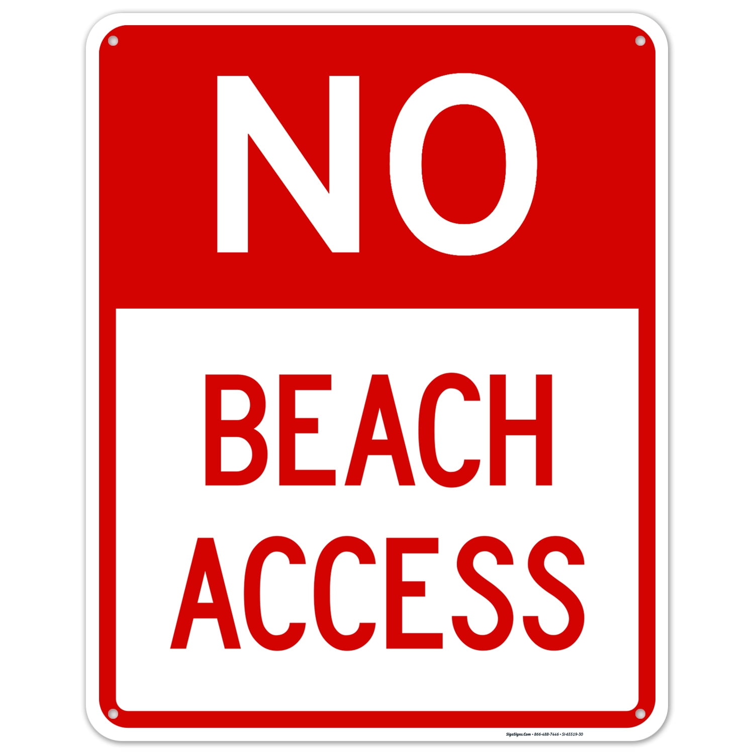 No Beach Access Sign, - Walmart.com