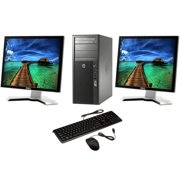 DESKTOP HP z210 Tower I5 3.1GHz 16GB 120gb SSD +2TB HD Storage Windows ...
