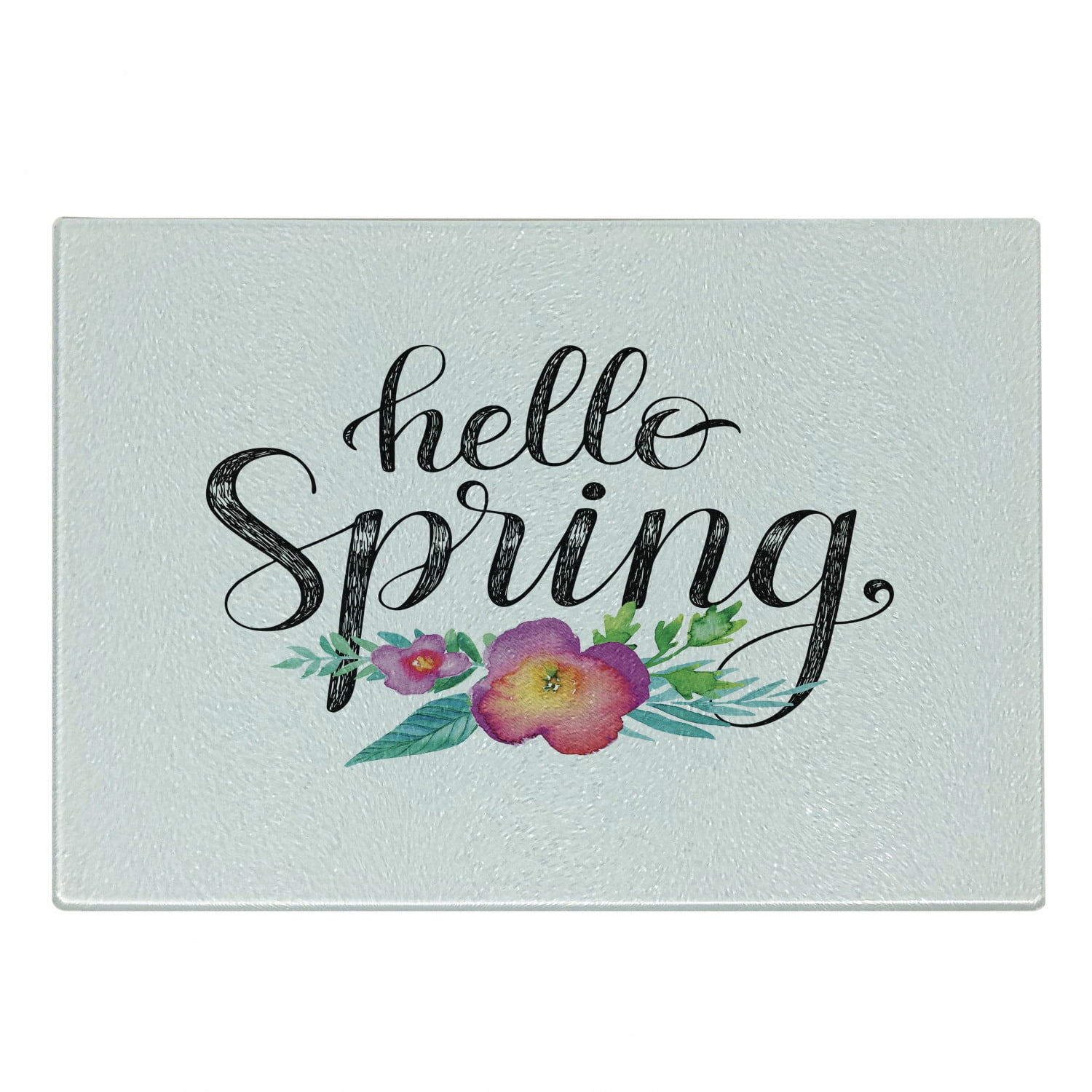Hello Cutting Board, Hand Lettering Phrase of Hello Spring on ...