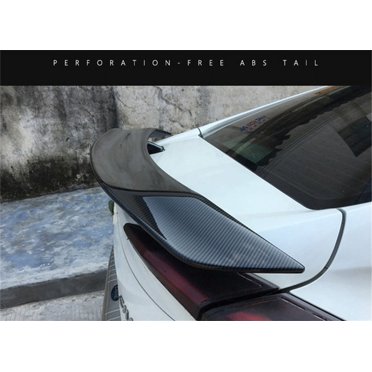 Racing Car Rear Trunk Spoiler Modified Wing ABS Carbon Fiber Look 135cm ...