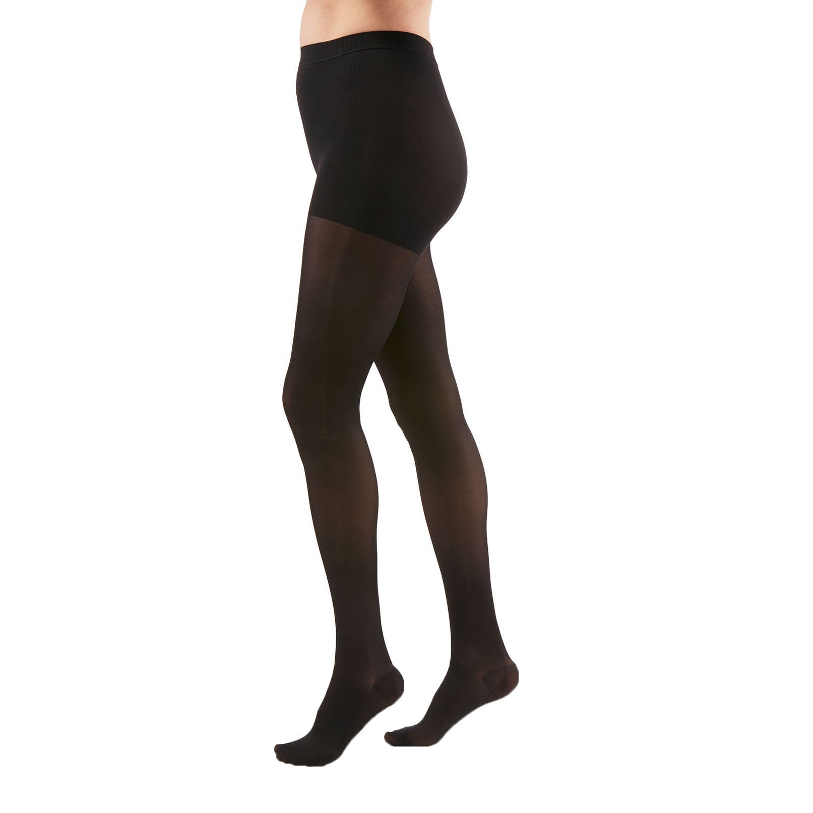 duomed Transparent Sheer 20-30 mmHg Pantyhose Closed Toe Compression ...