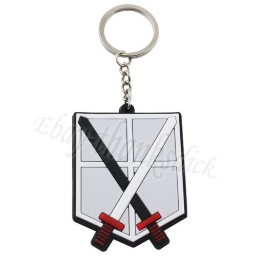 Attack on Titan the 104th Trainees Squad Badge Cosplay Key Ring Chain L ...