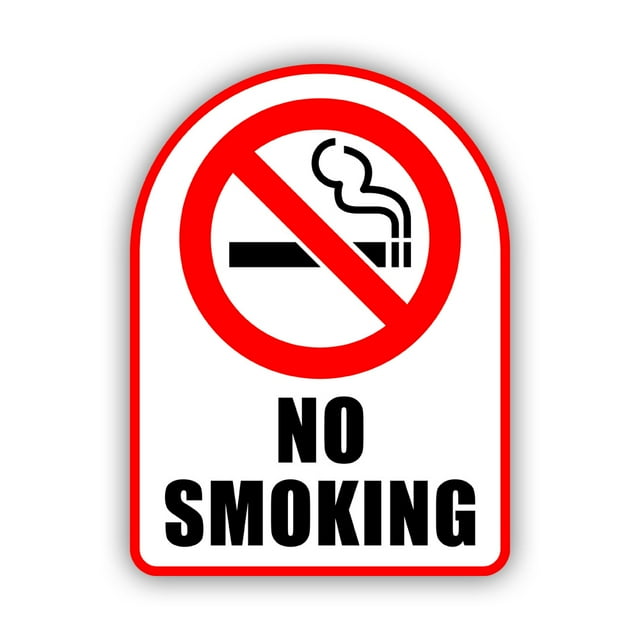 No Smoking Sticker Decal - Self Adhesive Vinyl - Weatherproof - Made in ...