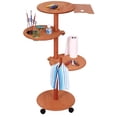 Mabef Multi-Level Artist Supply Stand, Adjustable Beechwood, 4 Casters ...
