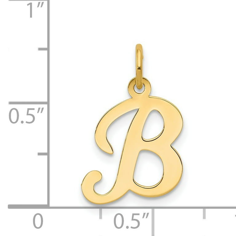 Letter B Gold