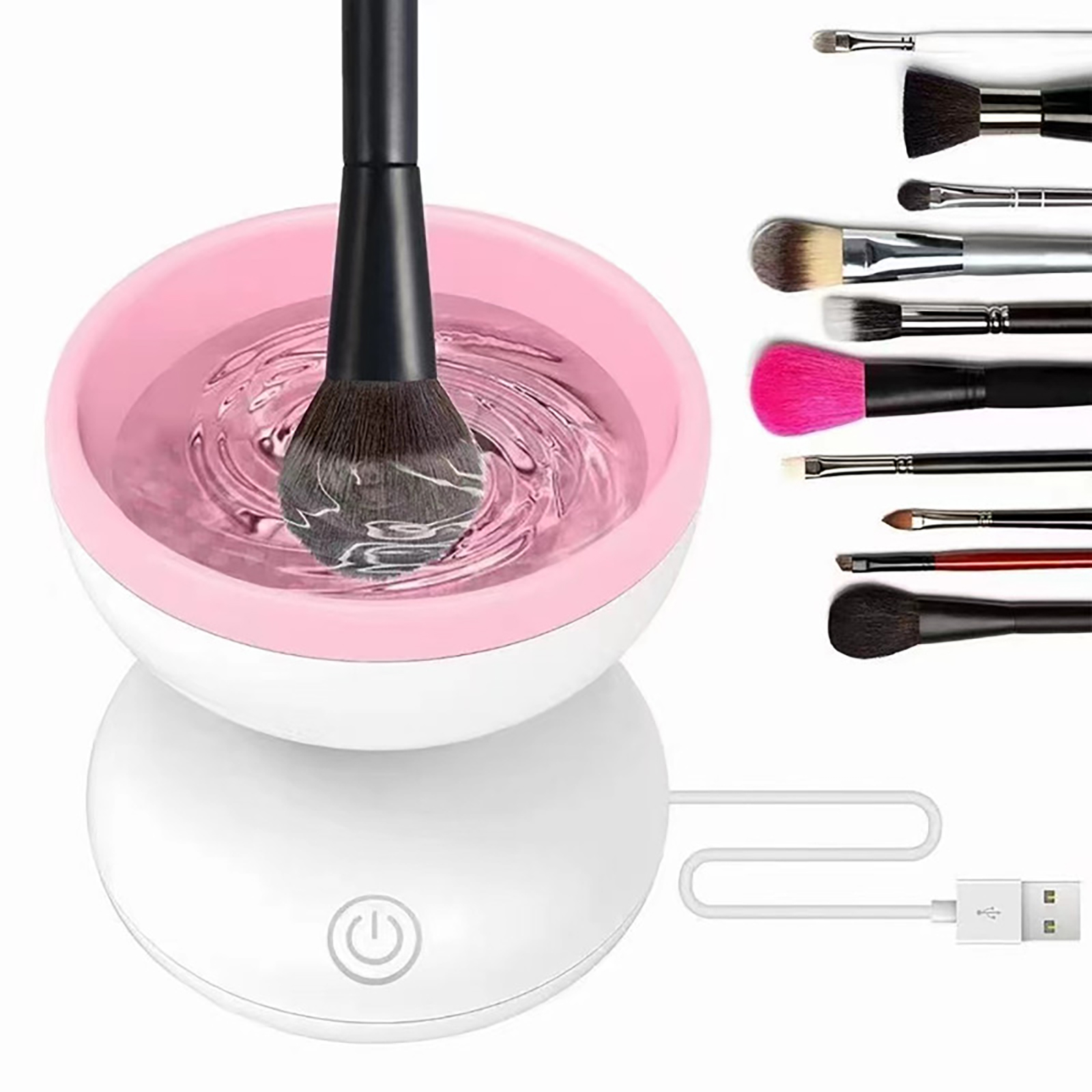 DERCLIVE Makeup Brush Cleaner Machine Portable USB Electric Make Up DERCLIVE Makeup Brush Cleaner Machine Portable USB Electric Make Up