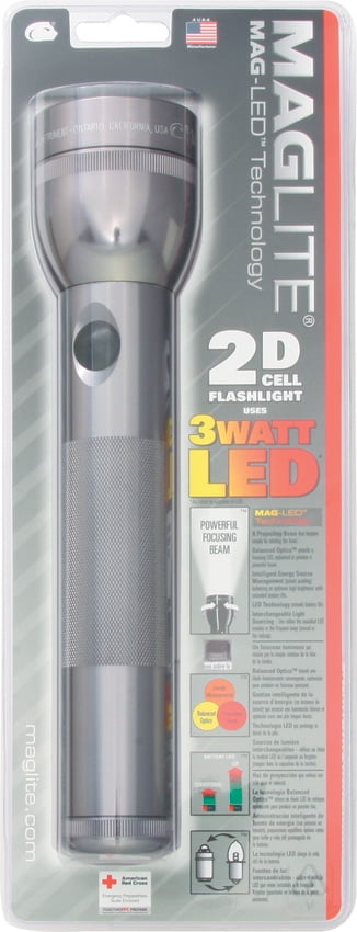 2D Cell Flashlight Pewter - Walmart.com