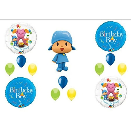 POCOYO BIRTHDAY PARTY BOY Balloons Decorations Supplies Kit FREE RIBBON ...