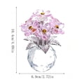 Dvumao Home Decor, Mini Crystal Flower Vase Ornament Sparkly Floral ...