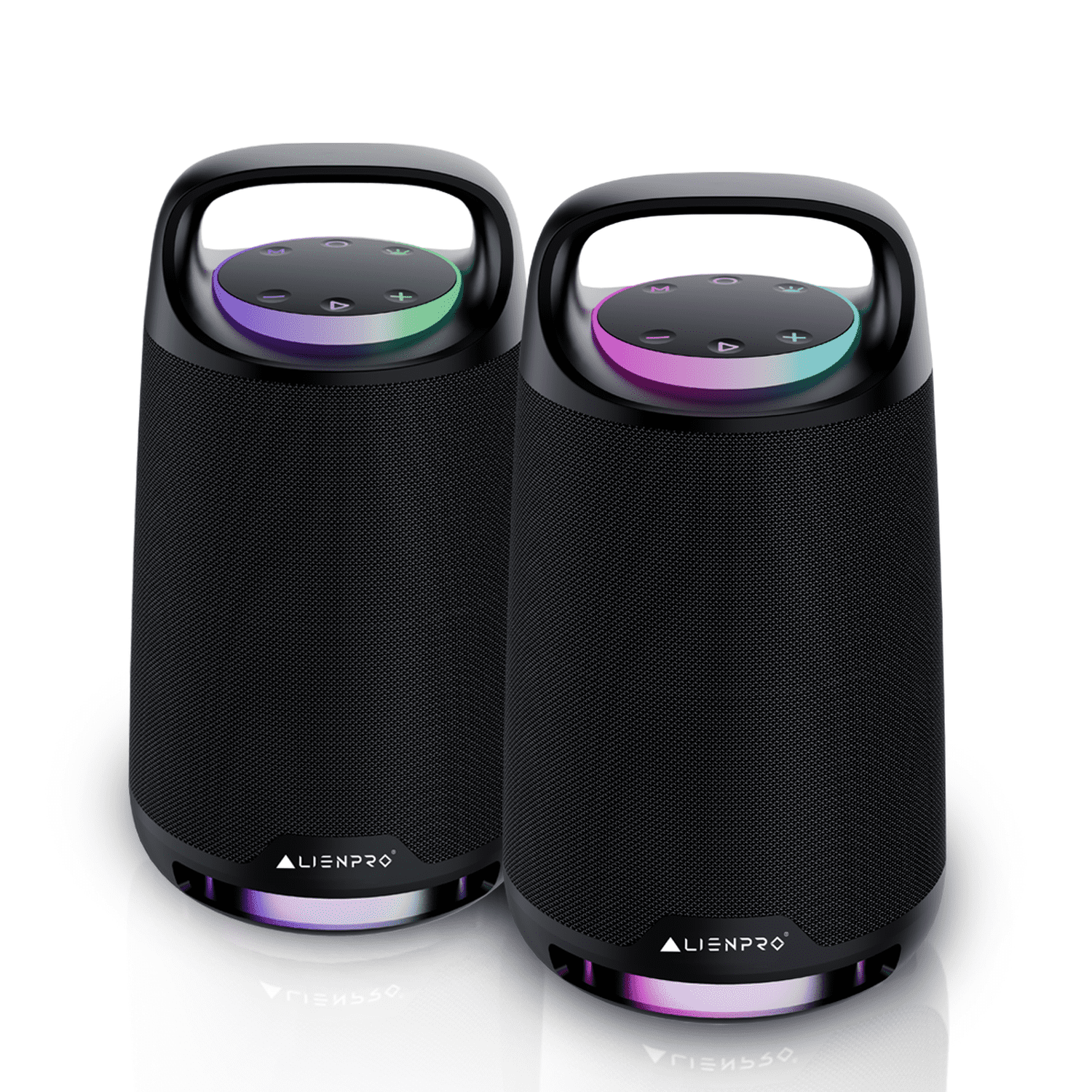 Kit Bocinas Vulkano Alienpro 2 Pack TWS 80W RMS Luces RGB | Bodega ...