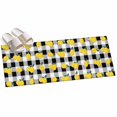 Cartoon Dot Lemon on Buffalo Plaid Rectangle Area Rug 2x6ft,Living Room ...