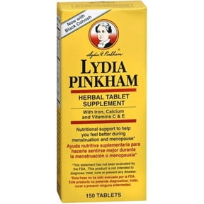 Lydia Pinkham Herbal Supplement Tablets, 150 Ct for Menstruation ...