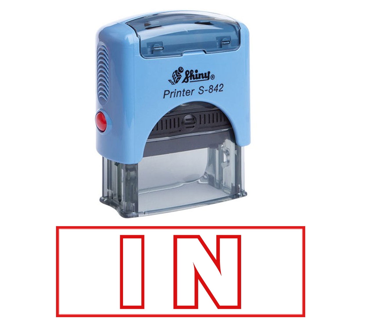 IN Self Inking Rubber Stamp Office Stationery Custom Shiny Stamp ...