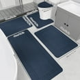 karymi 5PCS Large BathRug Mat Set Bathroom Rugs 5pc for Toilet Mats ...
