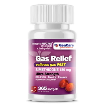 Simethicone 125 mg | Extra Strength 365 Count SoftGels | Gas Relief ...