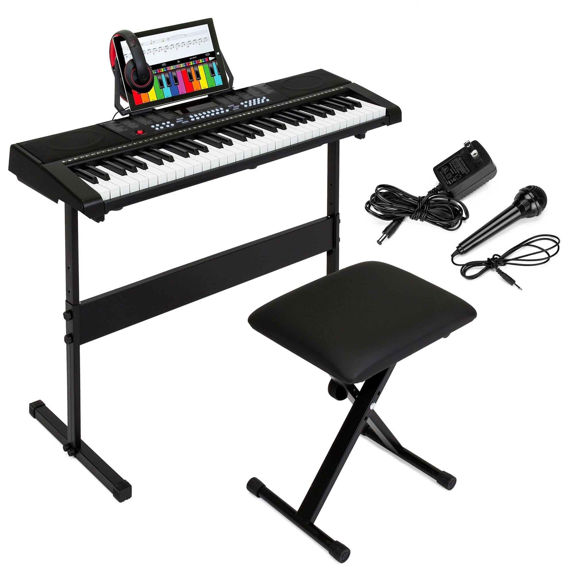 Best Choice Products 61-Key Beginners Electronic Keyboard Piano Set w ... Best Choice Products 61-Key Beginners Electronic Keyboard Piano Set w ...