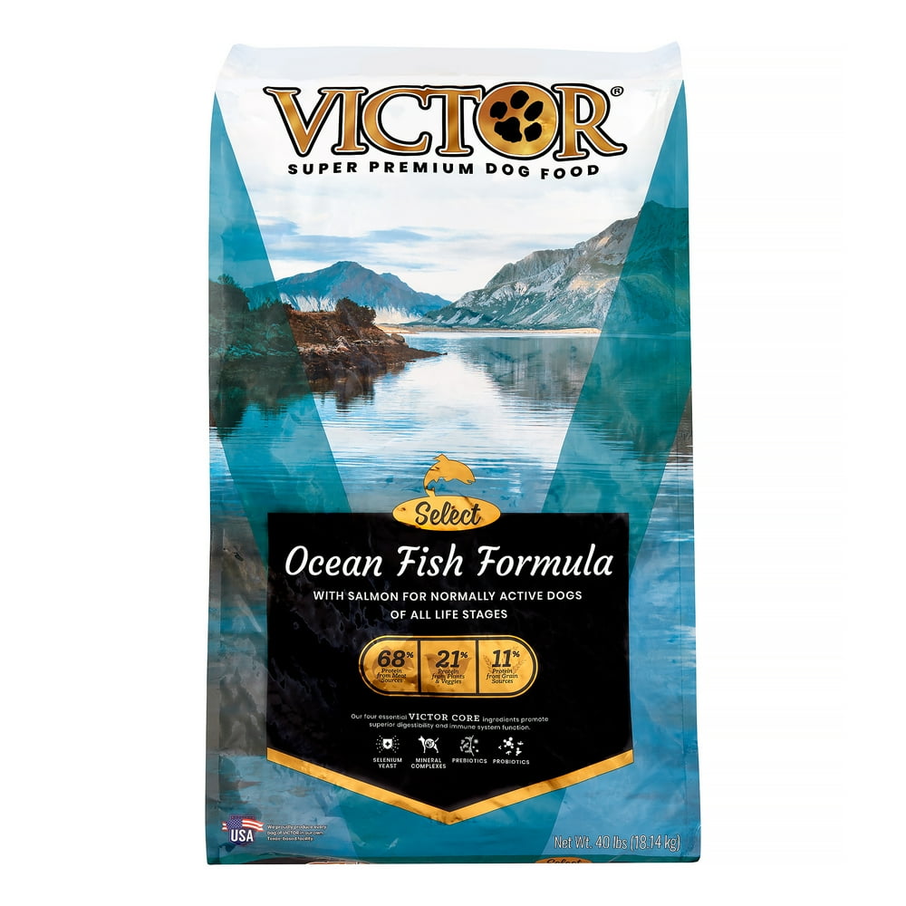 Victor Select Ocean Fish Dry Dog Food, 40 lb - Walmart.com - Walmart.com