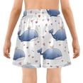 BZSMCE Swim Shorts Whale Heart Pattern For Quick-Dry Shorts With Anti ...