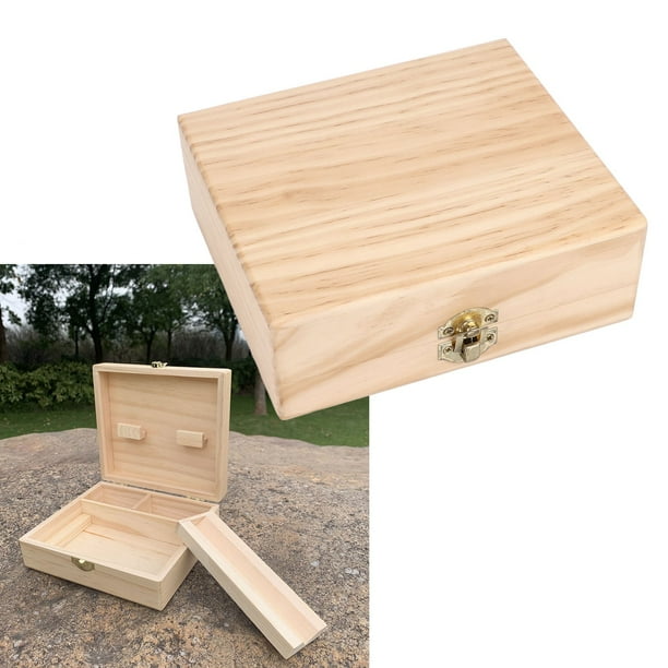 Wood Stash Boxes, 4 Compartments Sustainable Eco Friendly Lock Rolling ...
