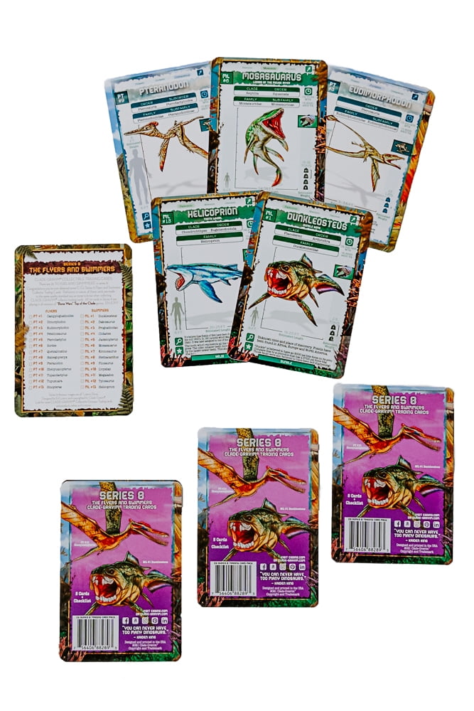 Clade-Gravim Dinosaur Trading Cards - Series 8 Multi Pack for Boys ...