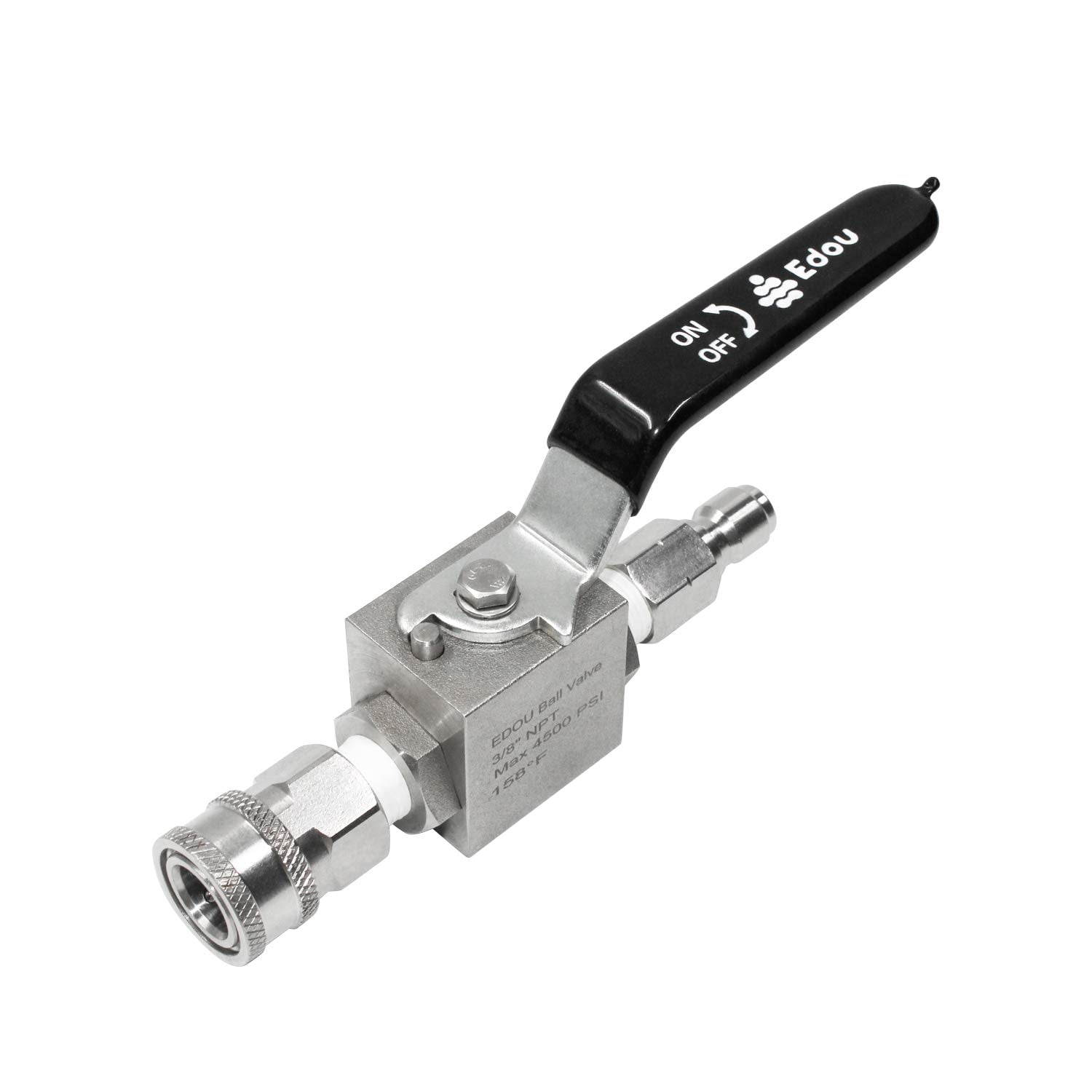 EDOU 4,500 Psi High Pressure Washer Ball Valve Kit, Stainless Steel ...