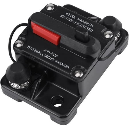 50A-250A 12-42V DC Car Stereo Audio Circuit Breaker, 250A Manual Reset ...