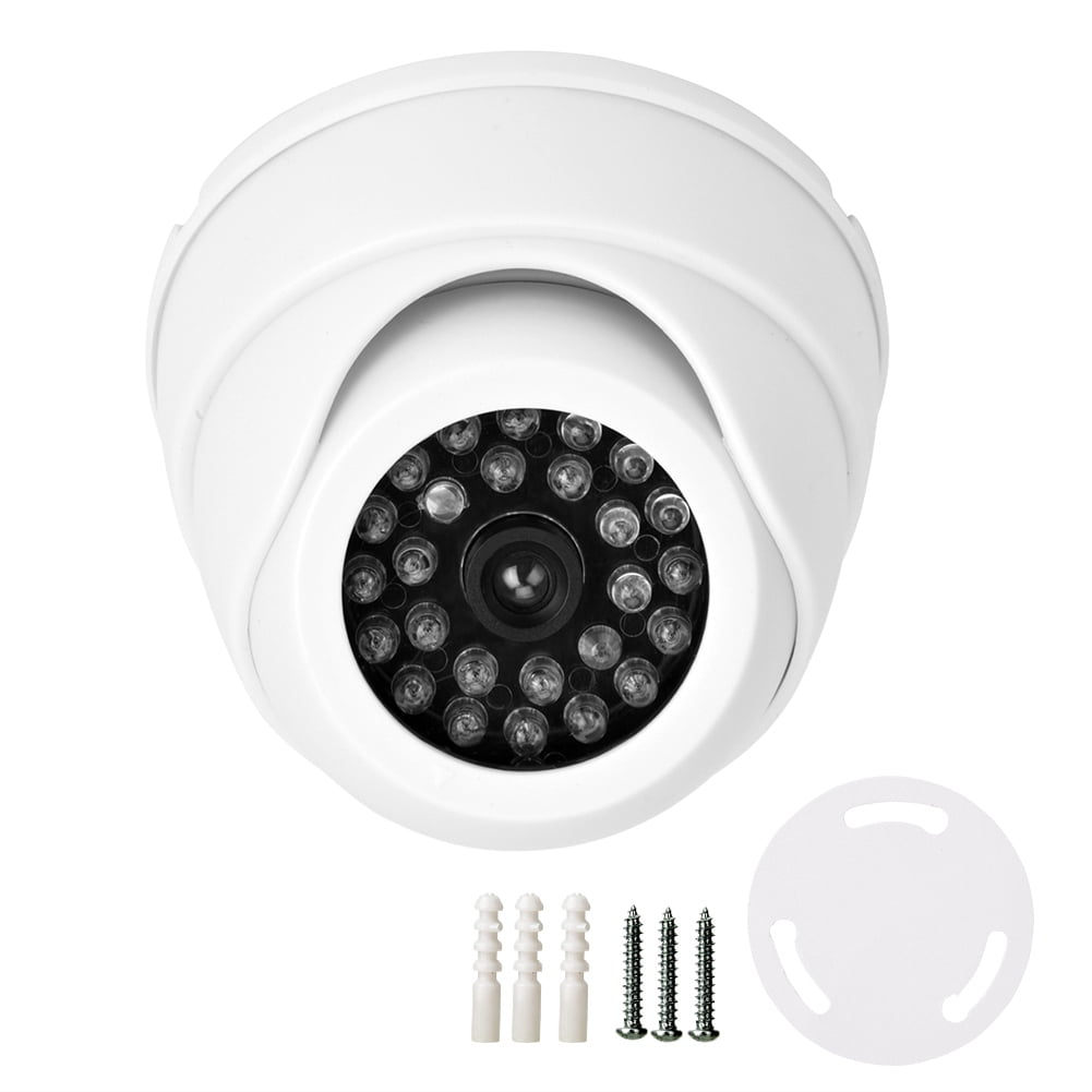 DOACT CCTV Dummy Fake Security Camera Red LED Light Surveillance Dome ...