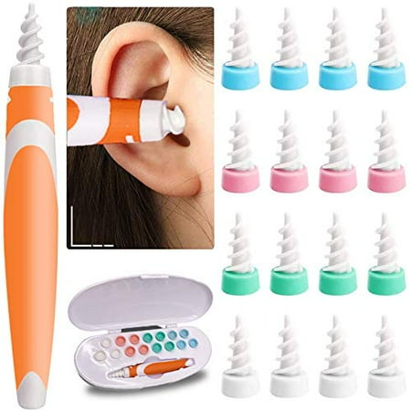 Ear cleaner ear wax remover, Q Grips ear cleaner with 16 washable ...